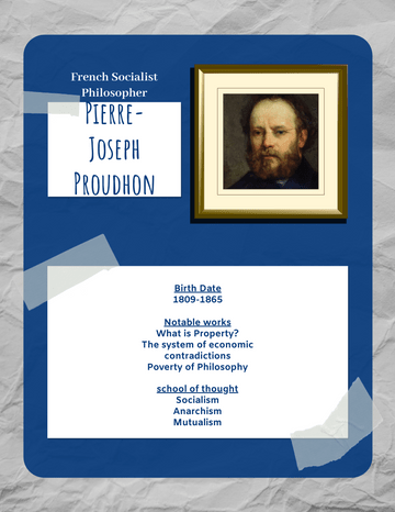 Pierre Joseph Proudhon: Overview | Visual Paradigm 社区